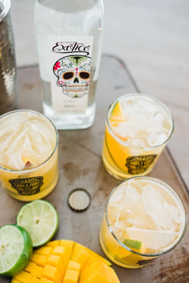 Mango Lime Beer Margaritas by Muy Bueno Cookbook - Exotico Tequila